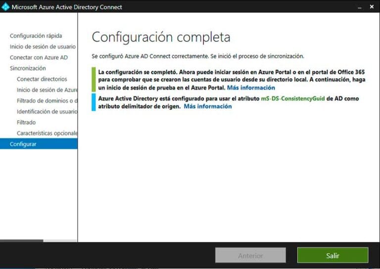 ADConnect la conexión perfecta de AD y Azure en 1 paso