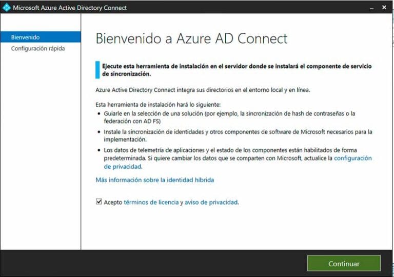ADConnect la conexión perfecta de AD y Azure en 1 paso